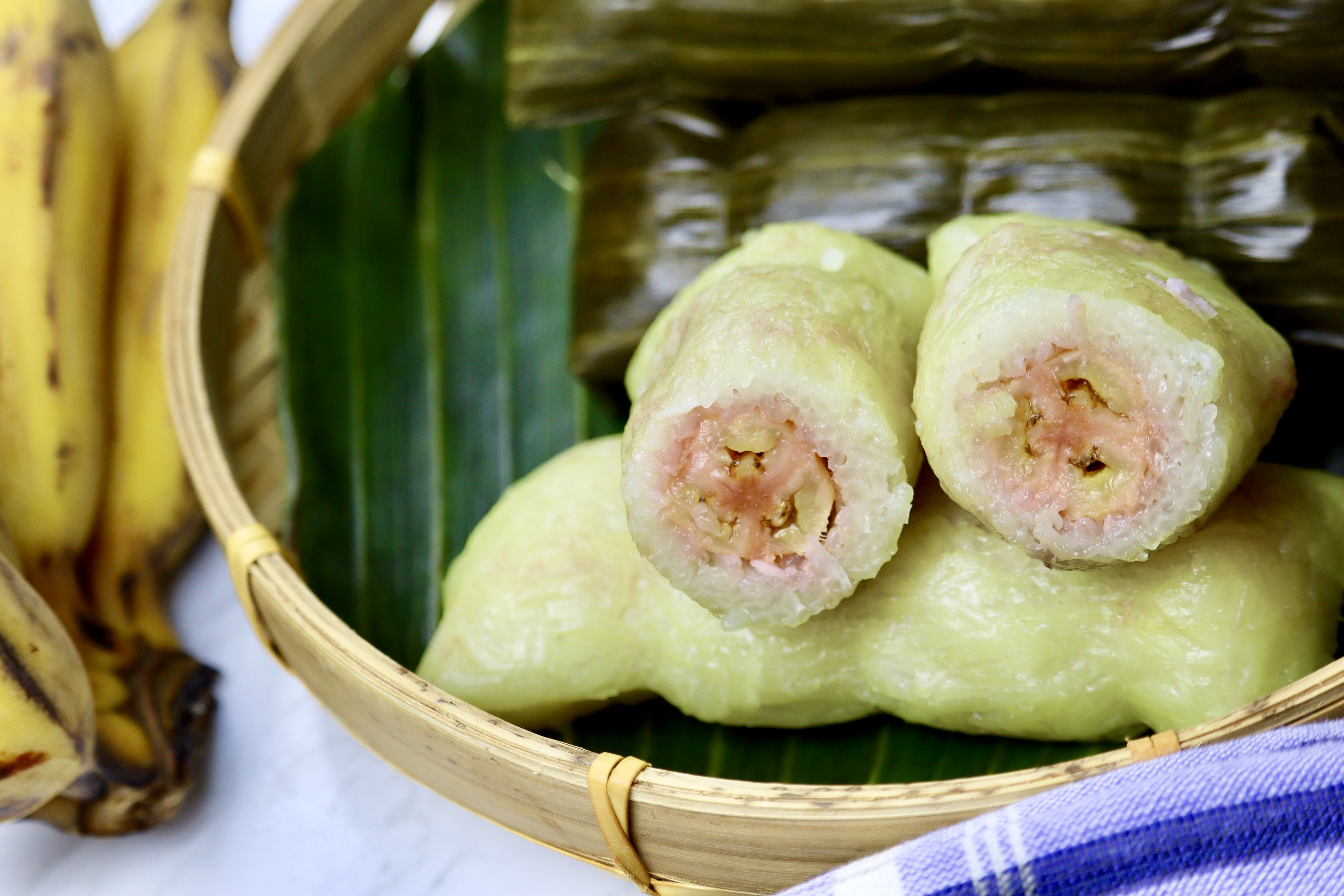 Sticky Rice with Banana - Flavourfully Good